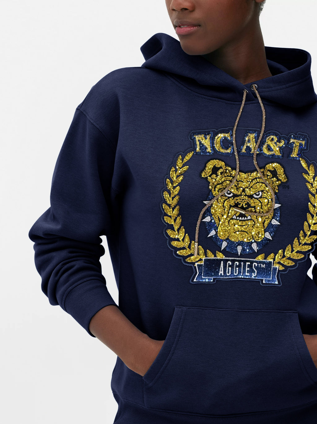 NCA&T SEQUIN HOODIE – Sacred Heart Collections