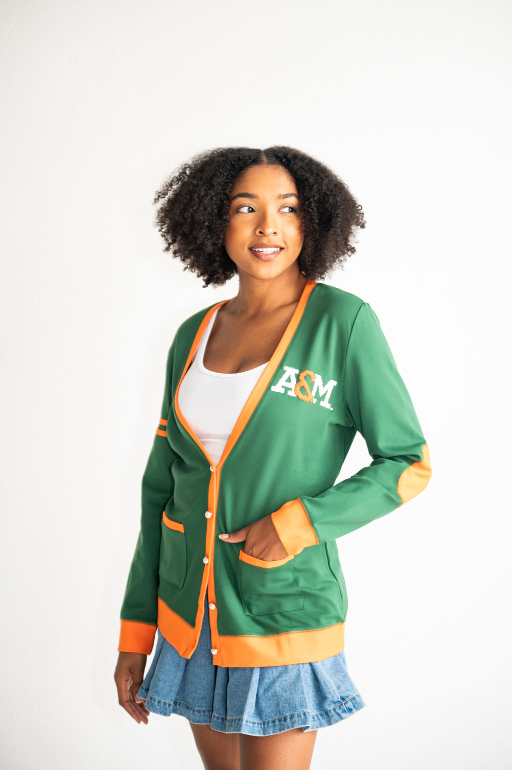 FAMU Women's Varsity Cardigan – Sacred Heart Collections
