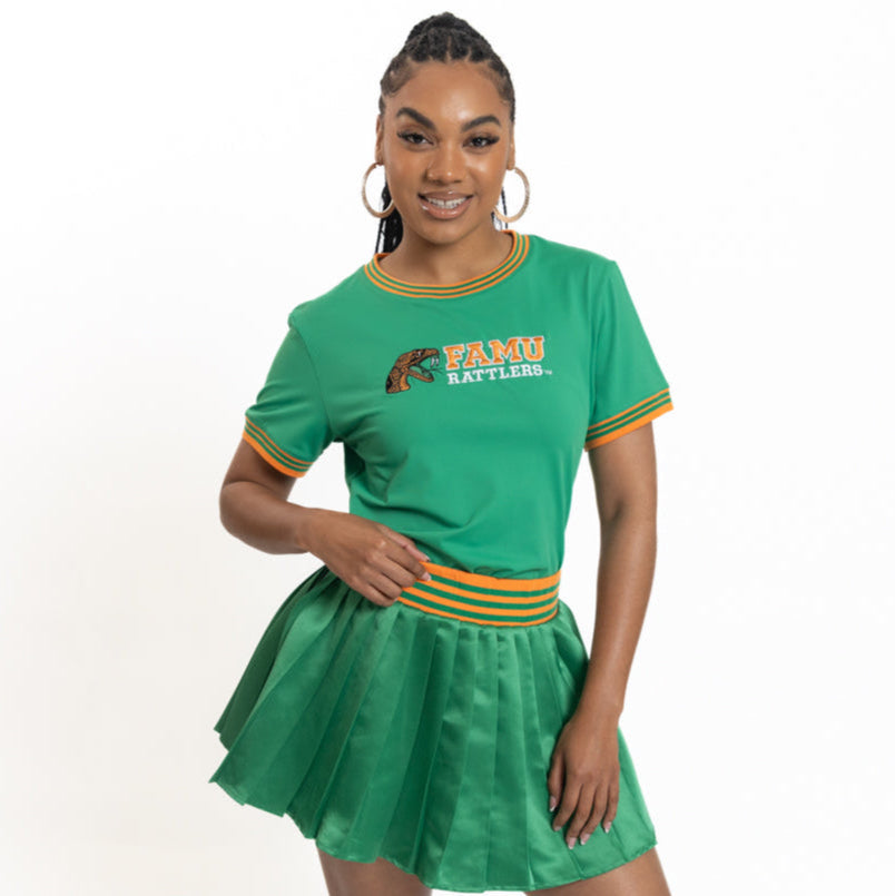 FAMU Pleated Tennis Skirt & Tee Set – Sacred Heart Collections