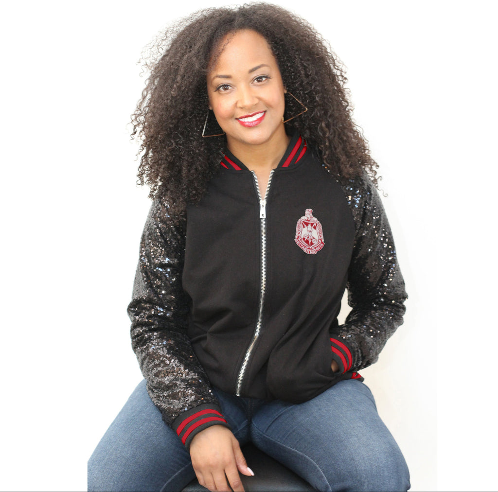 DST SEQUIN BOMBER – Sacred Heart Collections