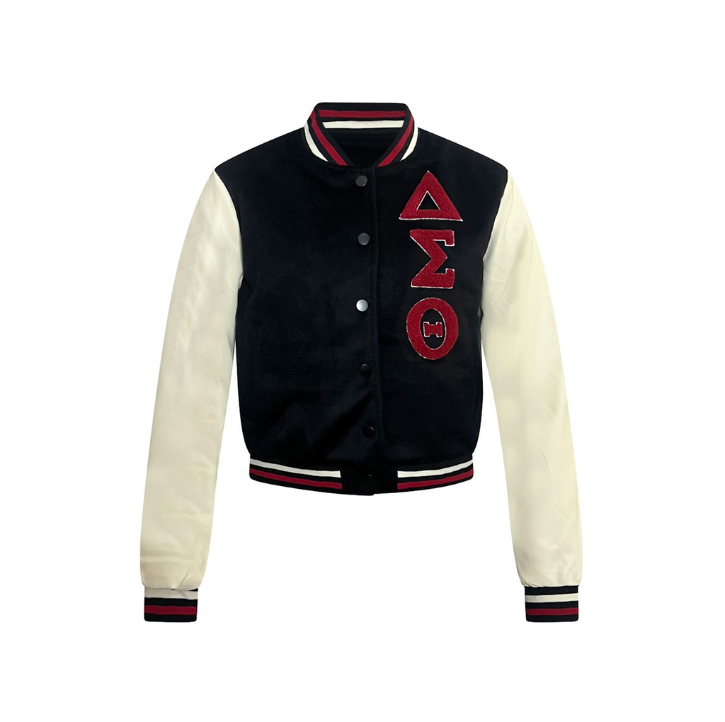 DST Cropped Varsity Jacket – Sacred Heart Collections