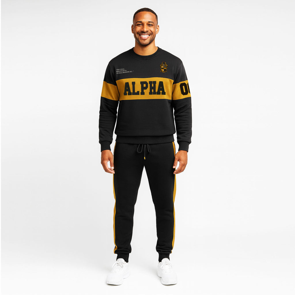 ALPHA PHI ALPHA MEN'S COLOR BLOCK SWEATSUIT – Sacred Heart Collections
